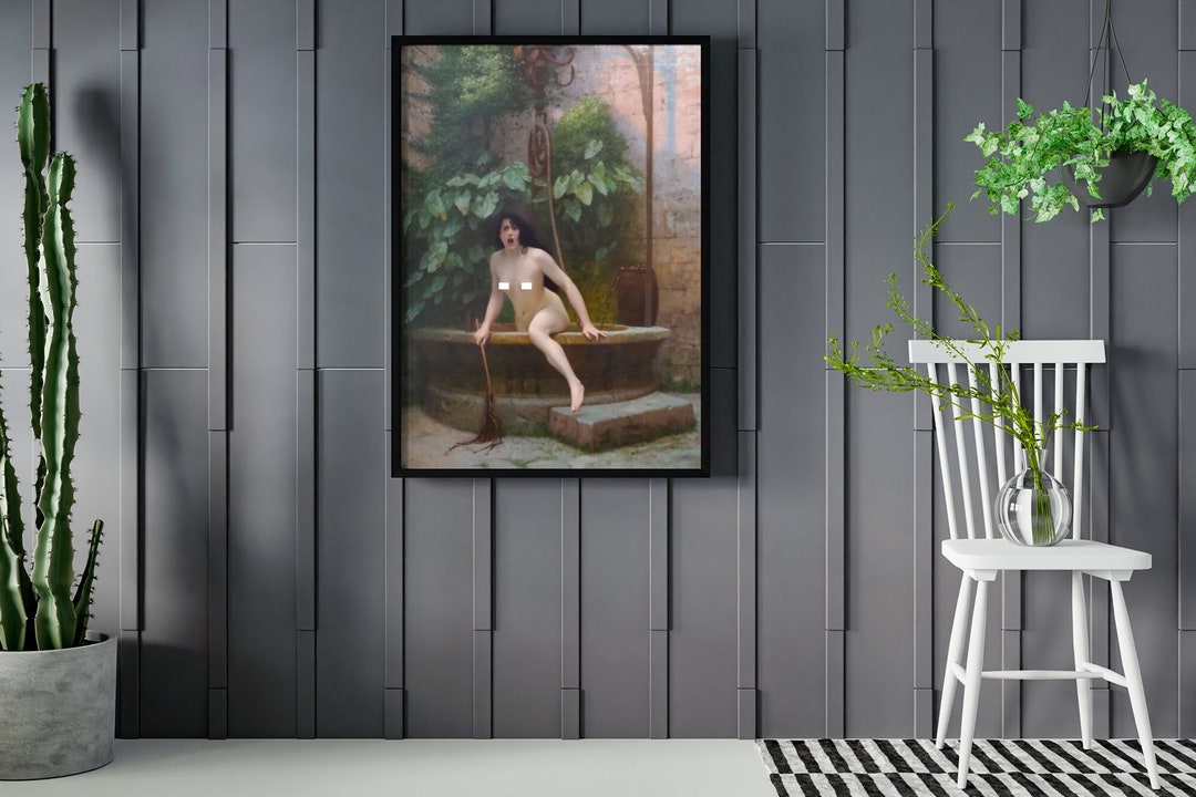 Jean-leon Gerome Truth Coming Out of Her Well Canvas/poster - Etsy