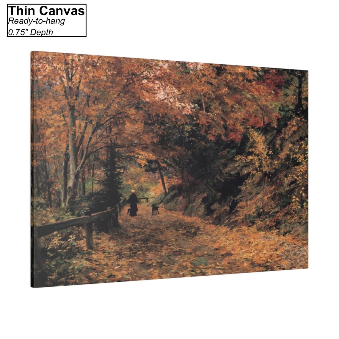 Olga Wisinger Falling Leaves Canvas/poster Wall Art Reproduction ...