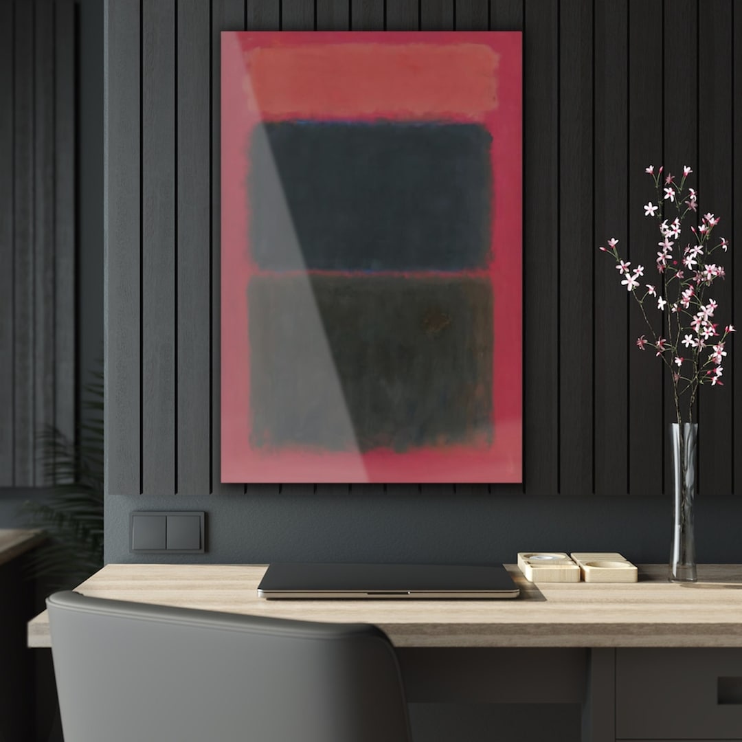 Mark Rothko Light Red Over Black Abstract Art Print - Etsy