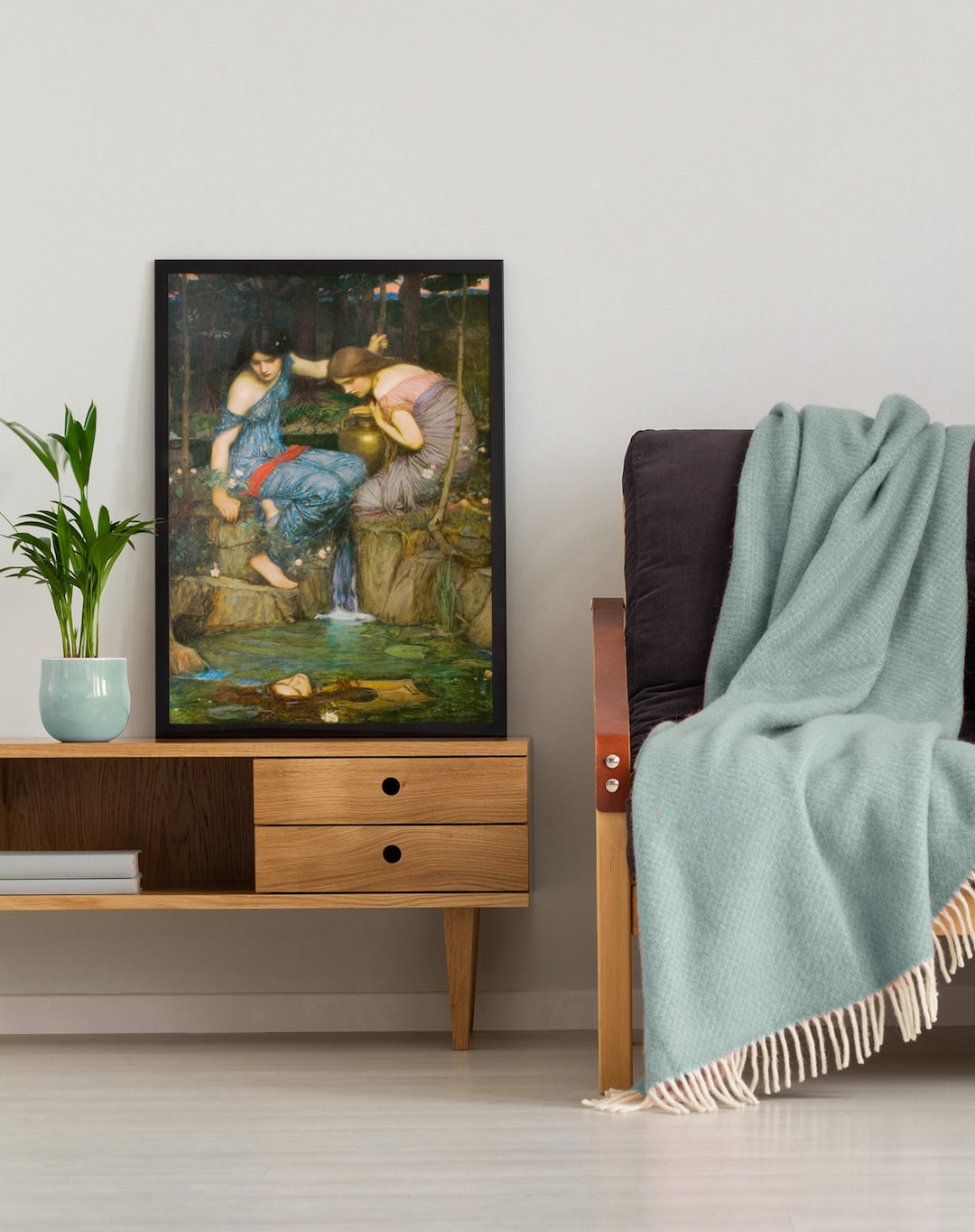 Waterhouse Nymphs and Orpheus Art Print: Romanticism Mythology Wall ...