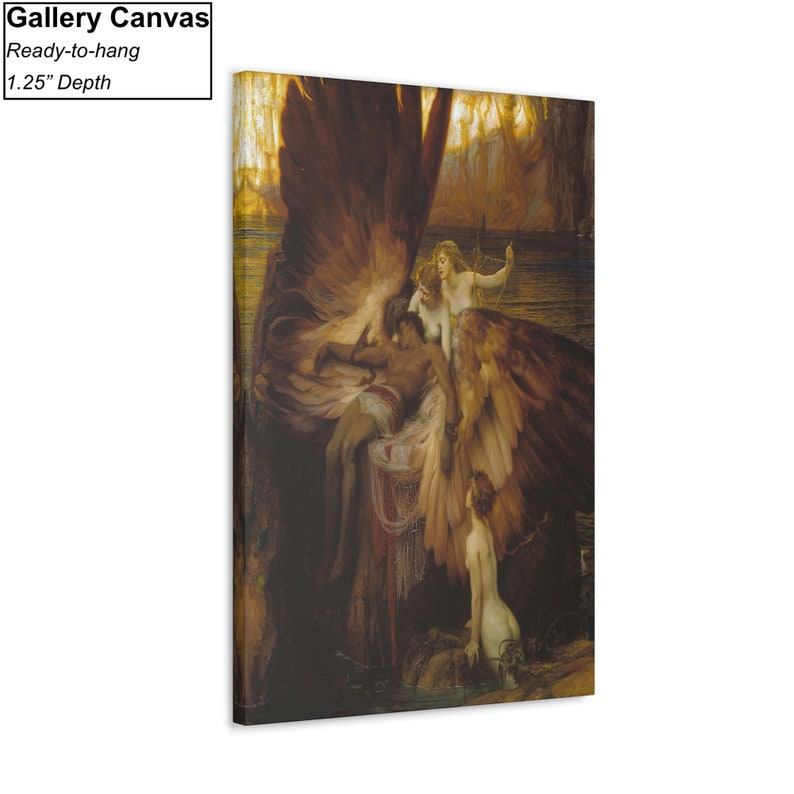 The Lament for Icarus Art Print: Classic Angel Wall Decor - Etsy
