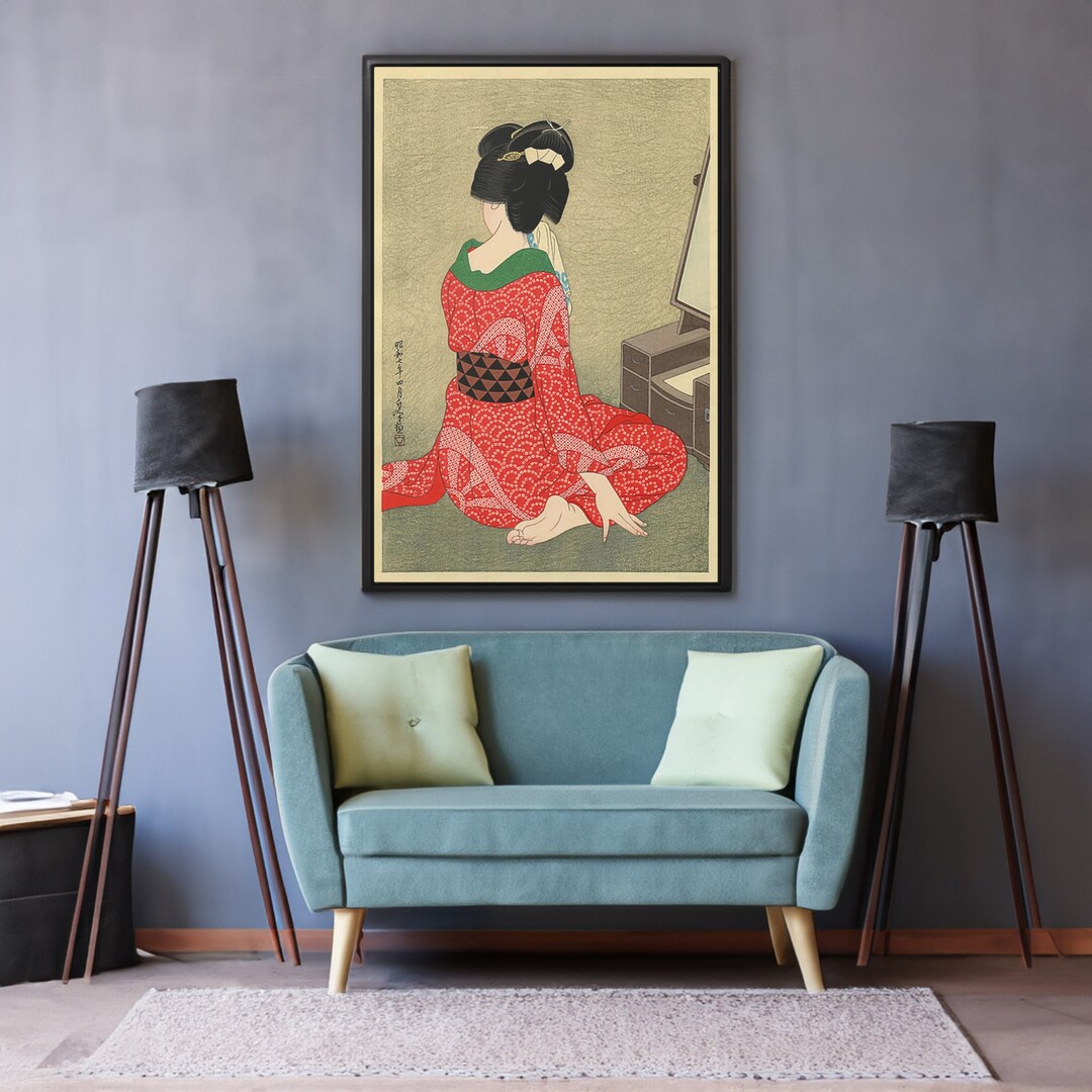 Before the Mirror Hakuho Hirano Canvas/poster Art Reproduction, Vintage ...