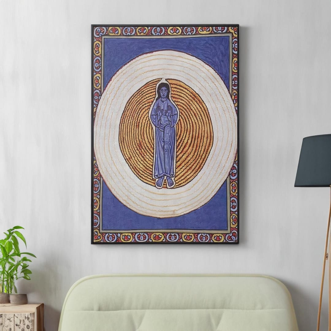 Hildegard of Bingen Art: the True Trinity Catholic Canvas Print - Etsy