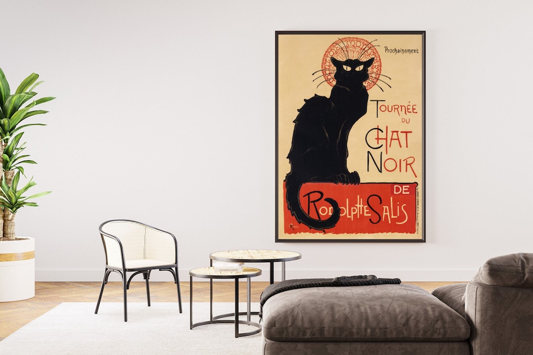 Tournee Du Chat Noir by Theophile Alexandre Steinlen Canvas/poster Wall ...