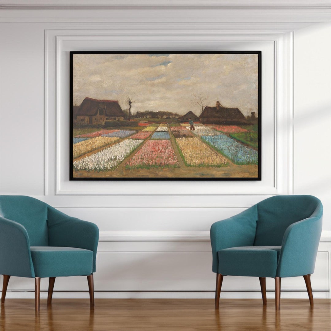 Vincent Van Gogh Bulb Fields Canvas/poster Wall Art Reproduction - Etsy