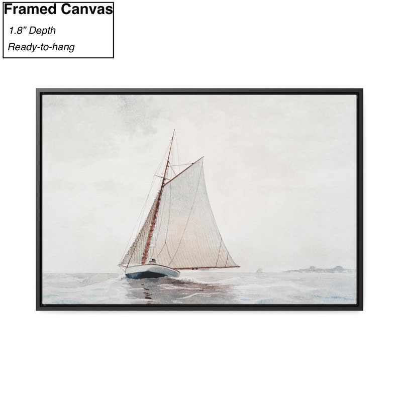 Winslow Homer Sailboat Seascape Print: Gloucester Antique Art - Etsy