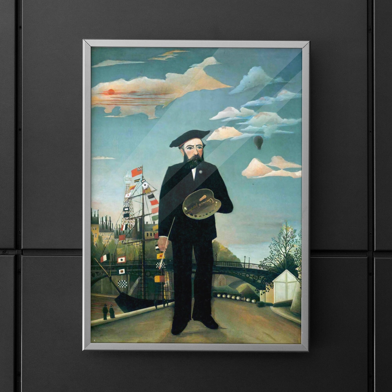 Self Portrait From Lile Saint Louis by Henri Rousseau Canvas/poster ...