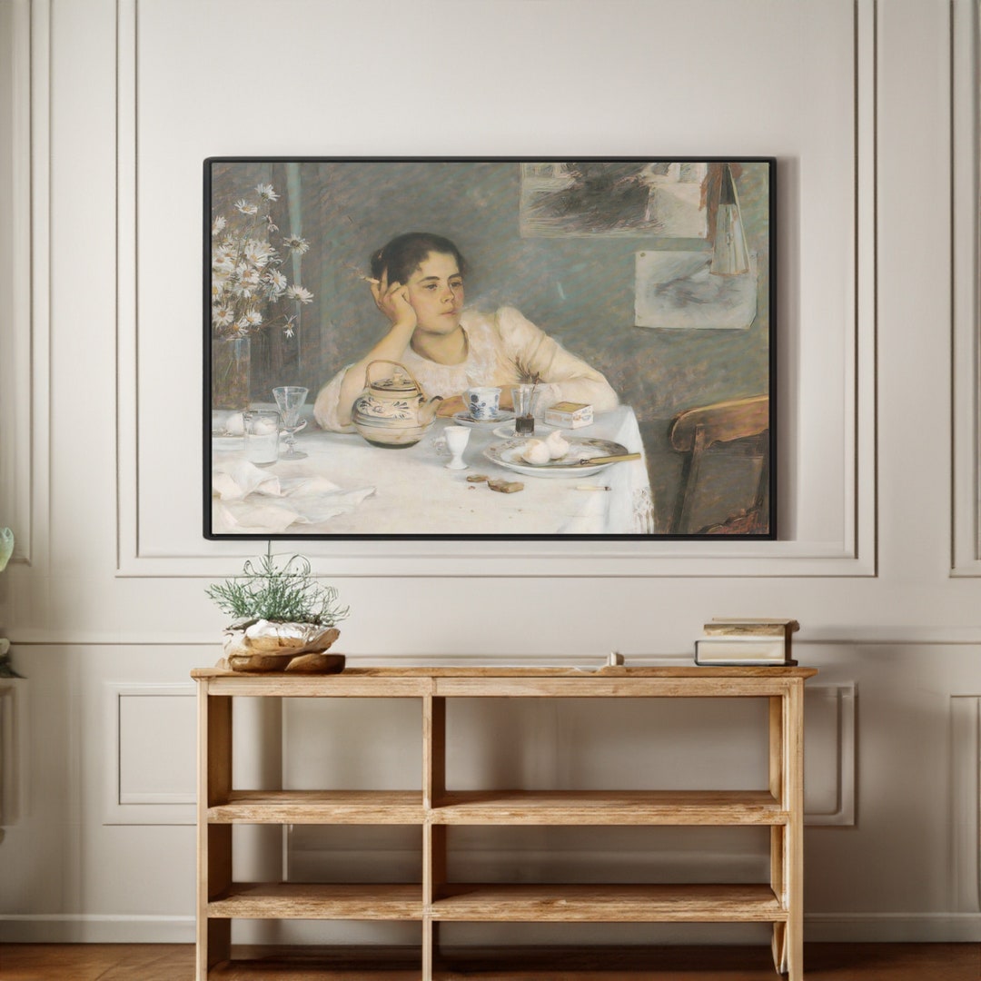 Gambogi After Breakfast Canvas Wall Art Reproduction, Impressionist ...