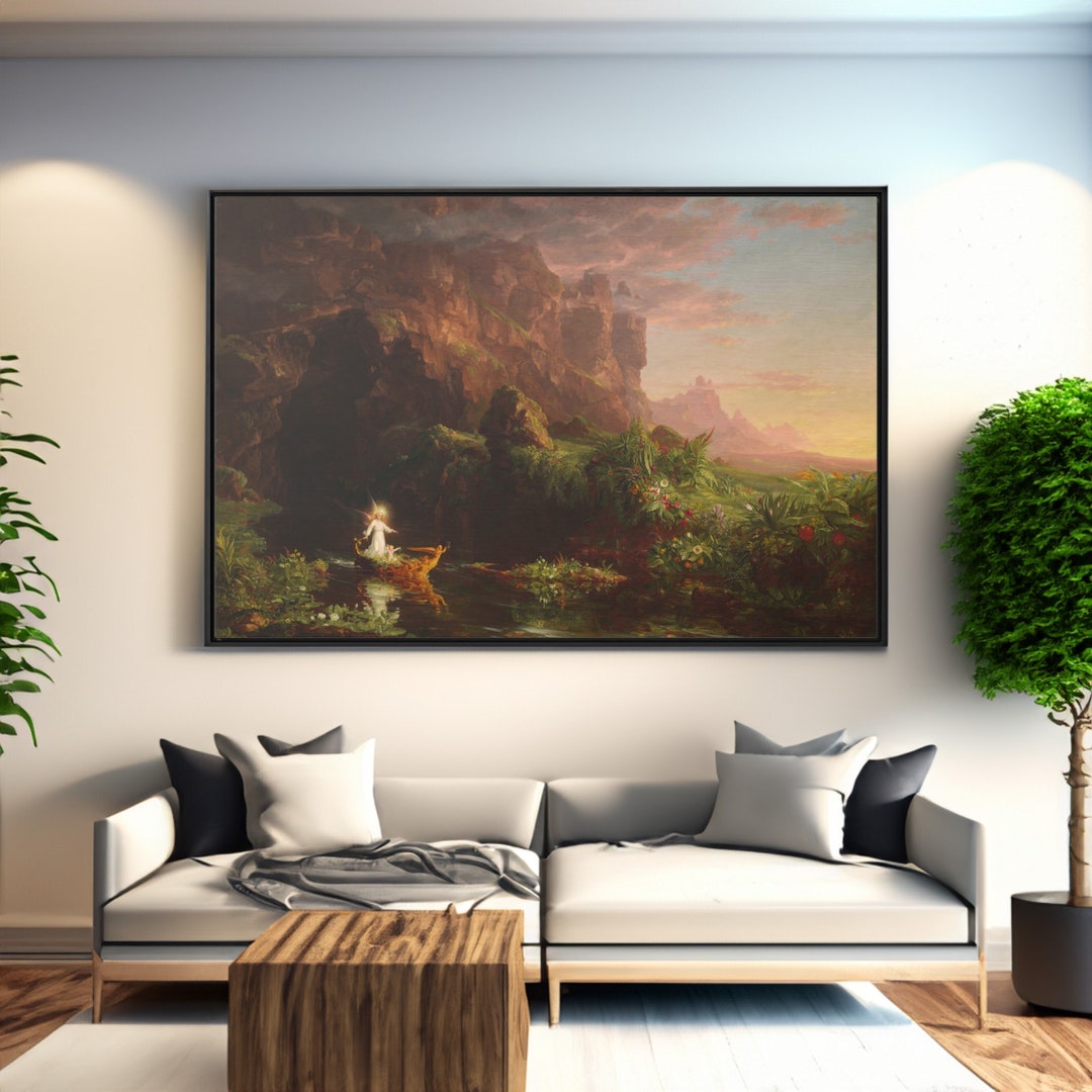 Thomas Cole the Voyage of Life Childhood Canvas/poster Wall Art ...