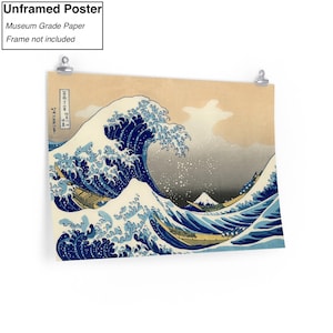 Katsushika Hokusai the Great Wave off Kanagawa Canvas/poster Wall Art ...