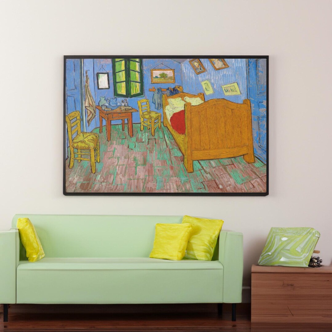 Vincent Van Gogh's the Bedroom (1889) Canvas/poster Art Reproduction ...
