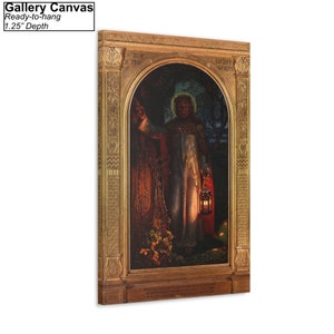 William Holman Hunt: the Light of the World - Jesus Knocking Canvas Art ...