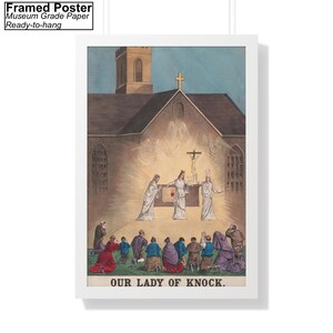 Our Lady of Knock Canvas Wall Art Reproduction, Vintage Christian Print ...