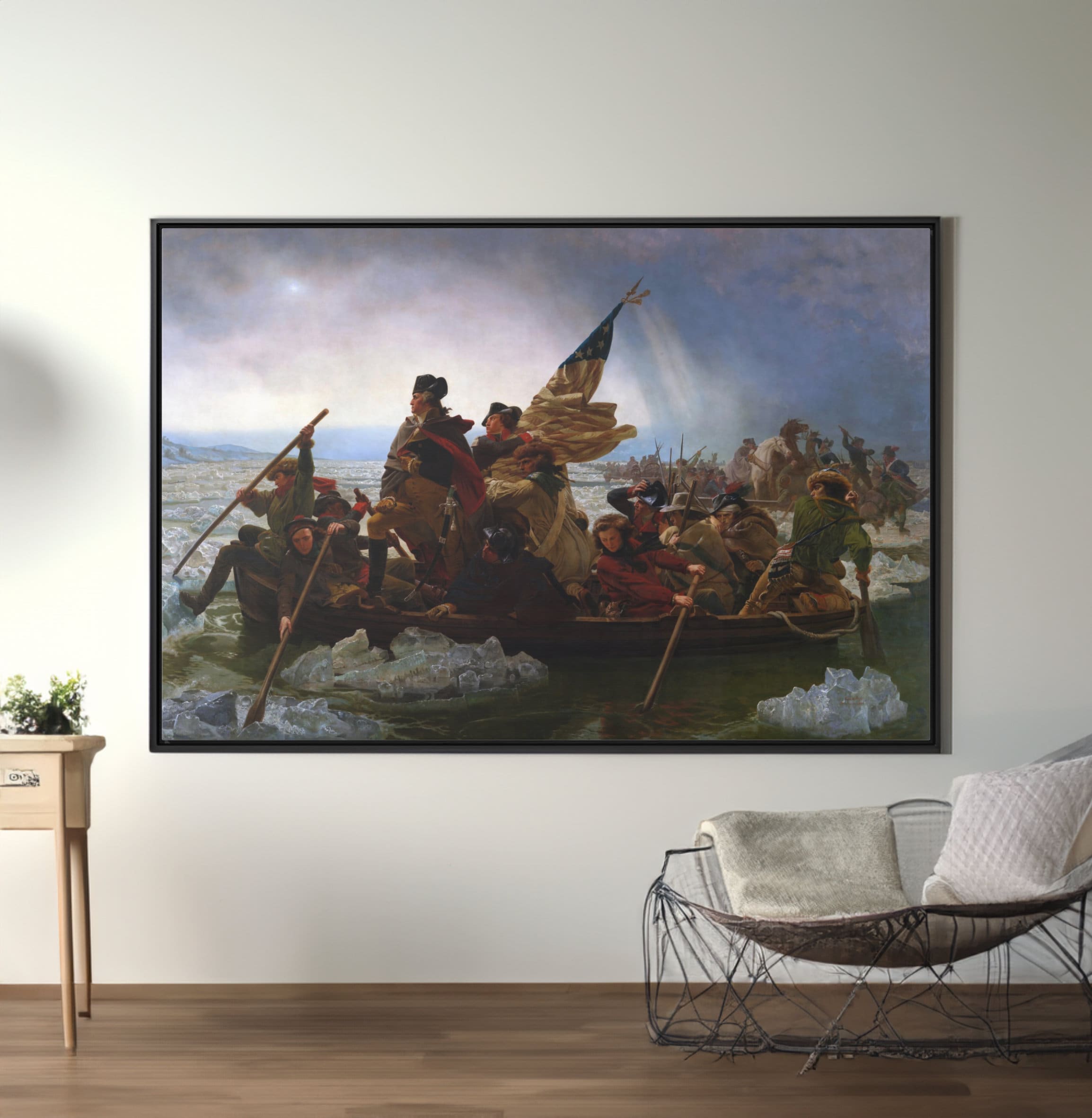 George Washington Crossing Delaware Painting