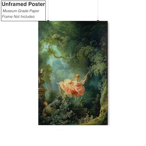 Fragonard the Swing Canvas/poster Wall Art, Rococo Art, French Art Deco ...