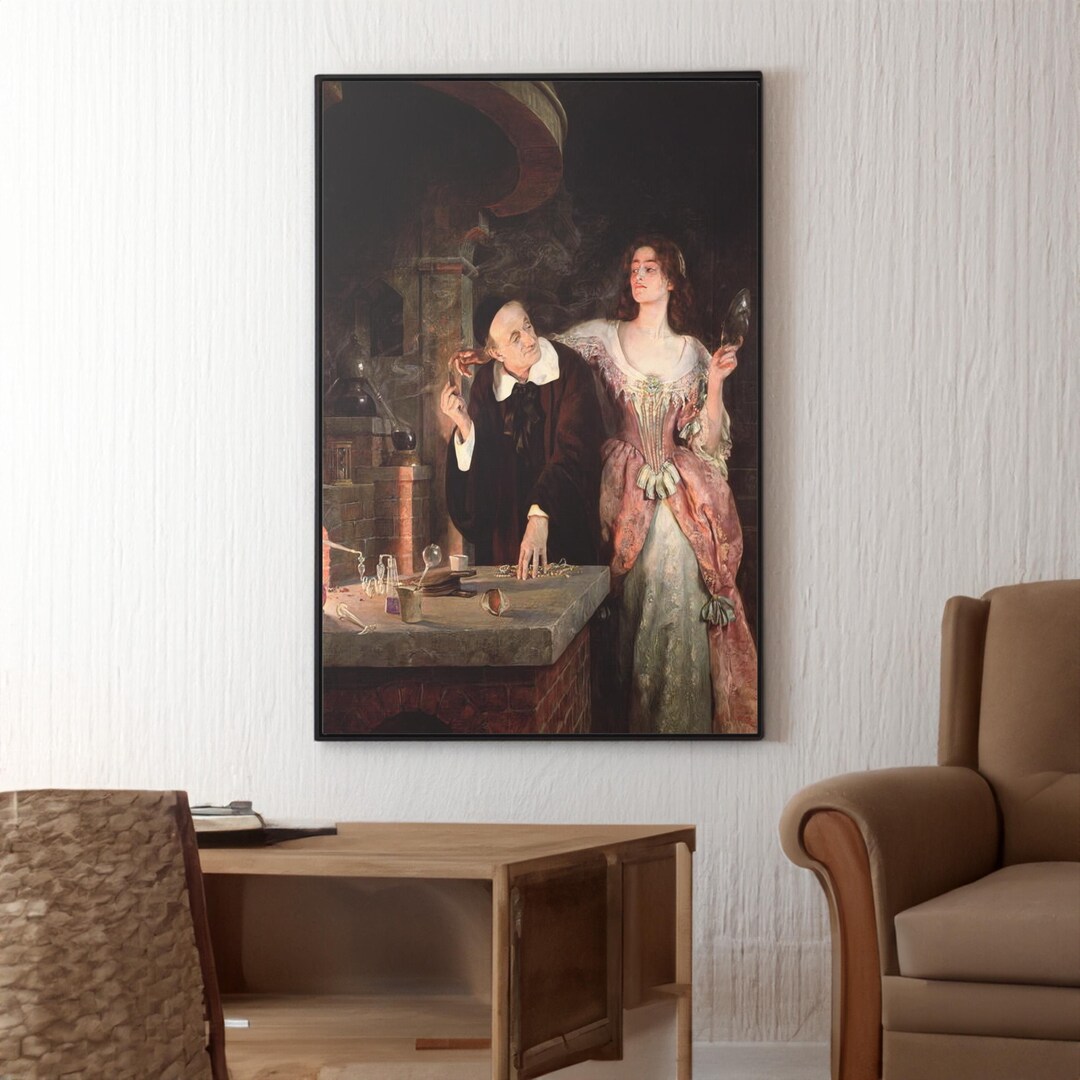 John Collier the Laboratory Canvas/poster Wall Art Reproduction ...