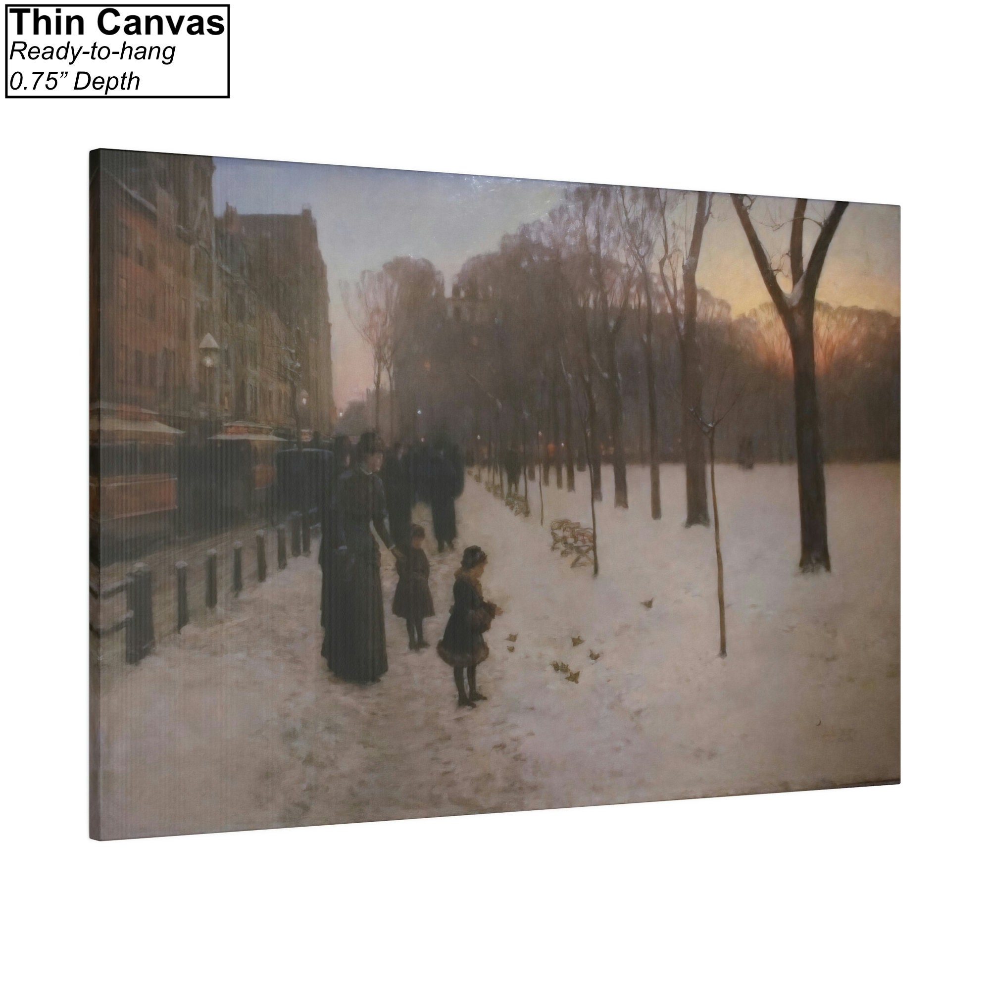 Childe Hassam: Boston Common at Twilight - American Impressionism ...
