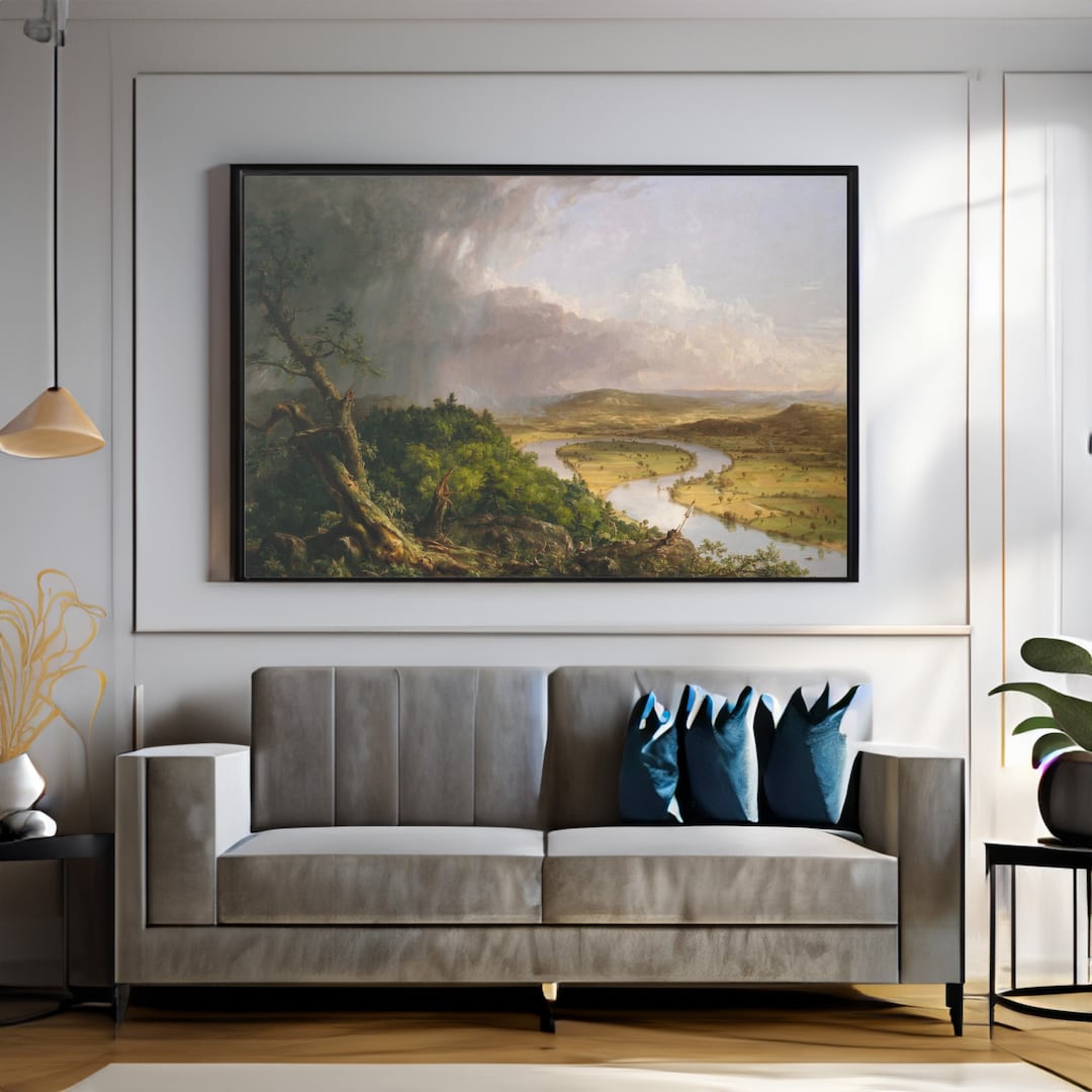 Thomas Cole the Oxbow Canvas/poster Wall Art Reproduction, Romanticism ...