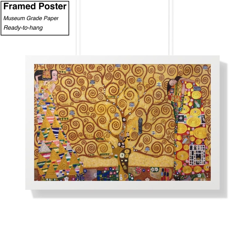 Gustav Klimt Tree of Life Canvas/poster Wall Art Art Nouveau - Etsy