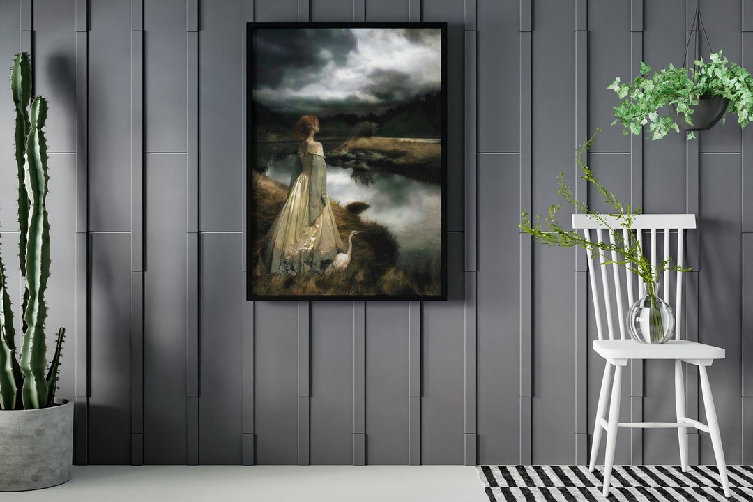 Edward Robert Hughes Whispers on the Wind Canvas/poster Art ...
