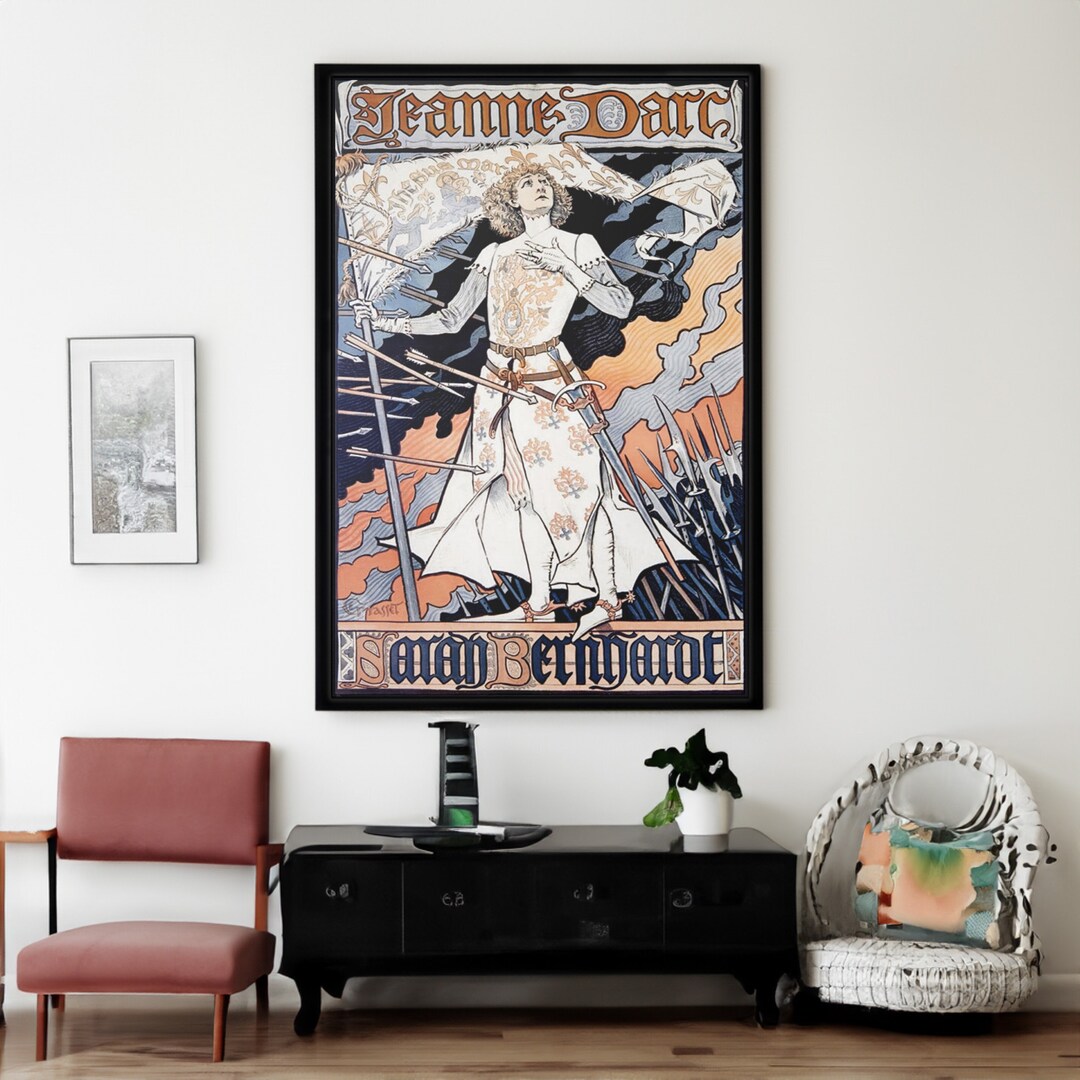 Eugene Grasset Sarah Bernhardt Canvas/Poster Art Reproductie, Vrouw Art ...