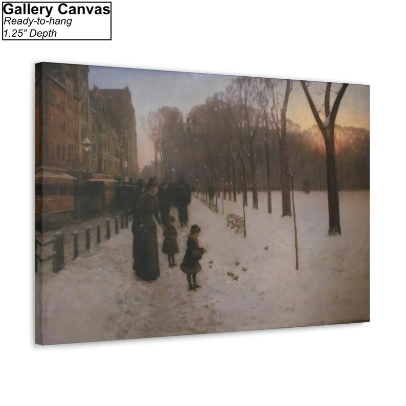 Childe Hassam: Boston Common at Twilight - American Impressionism ...