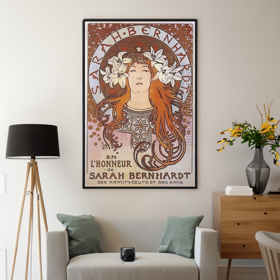 Alphonse Mucha: Sarah Bernhardt Art Nouveau Poster - Etsy