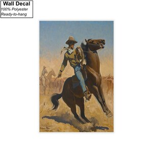 Maynard Dixon Cowpuncher Canvas/poster Art Reproduction, Western Art ...