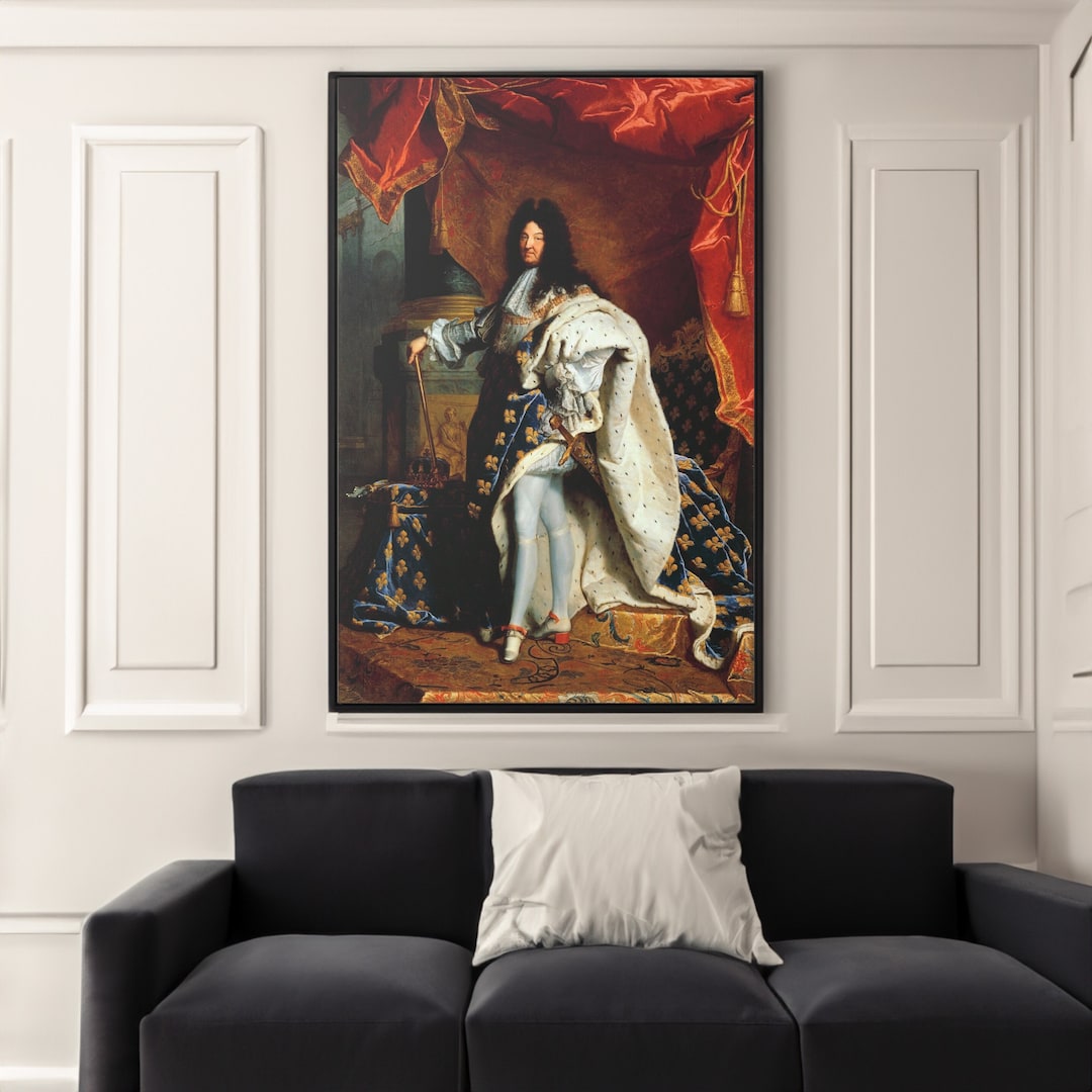 Louis XIV Portrait Art Print, French Baroque Wall Decor - Etsy UK