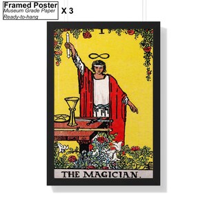 Tarot Card Set of 3 Canvas/poster Wall Art Reproduction, Mystic ...