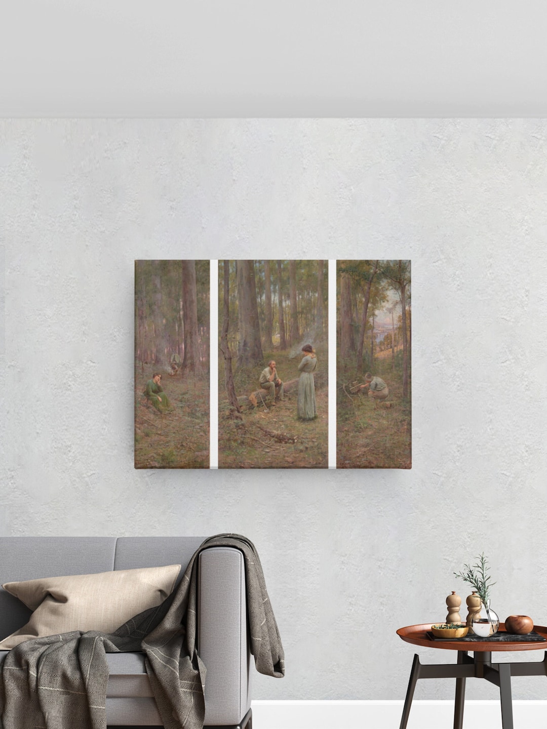 Frederick Mccubbin 'the Pioneer' Triptych Canvas Art Print: Australian ...