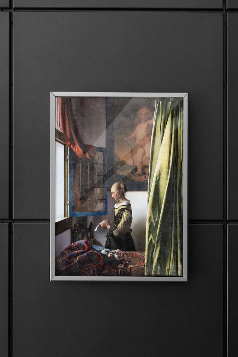 Girl Reading a Letter at an Open Window by Johannes Vermeer - Etsy