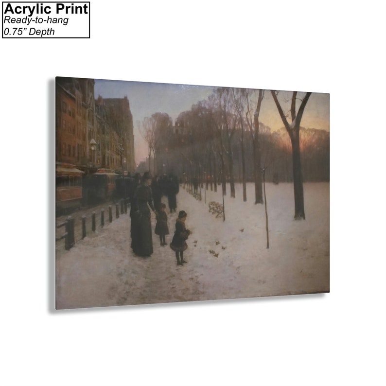 Childe Hassam: Boston Common at Twilight - American Impressionism ...
