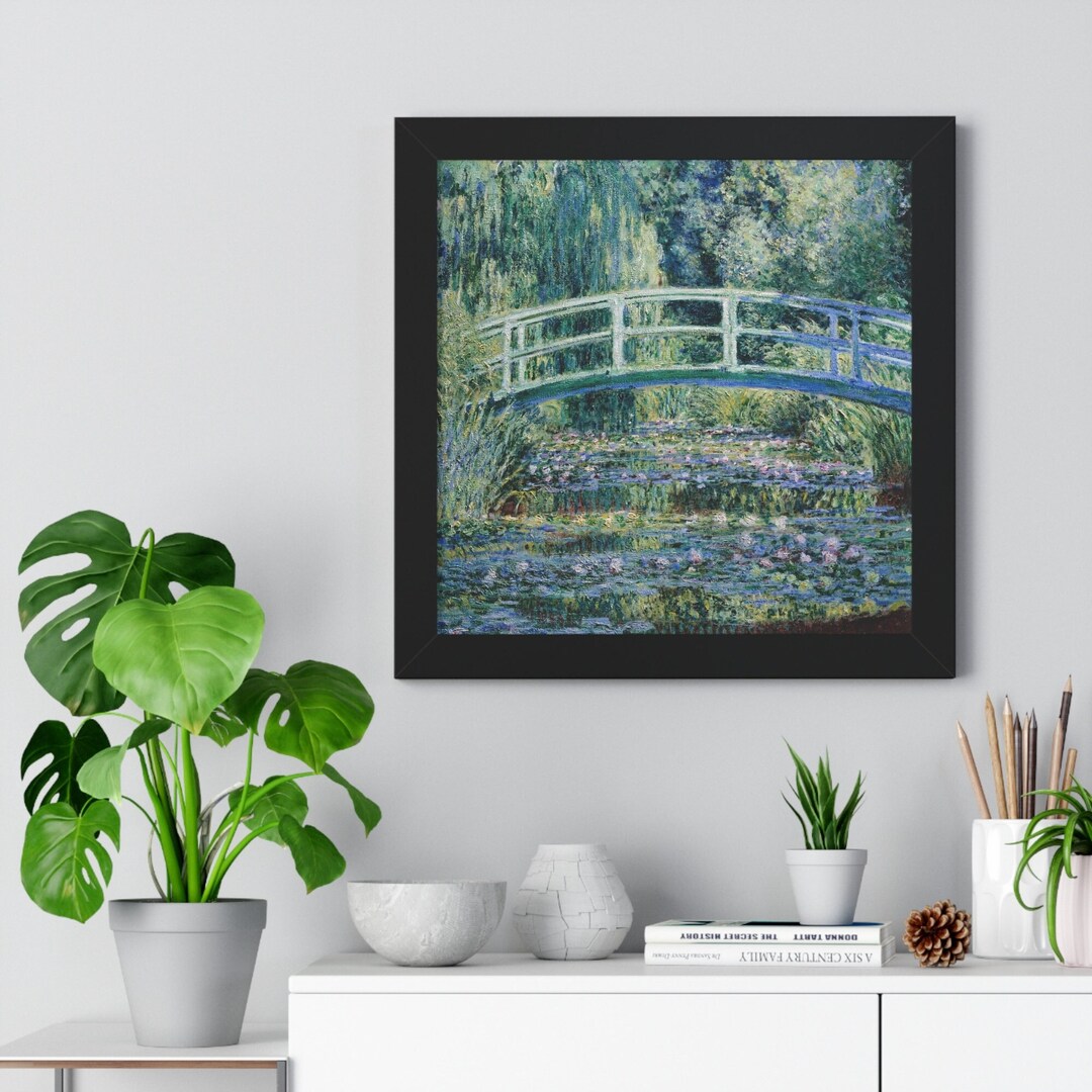 Monet Japanese Bridge Canvas/poster Art Reproduction, Impressionist ...