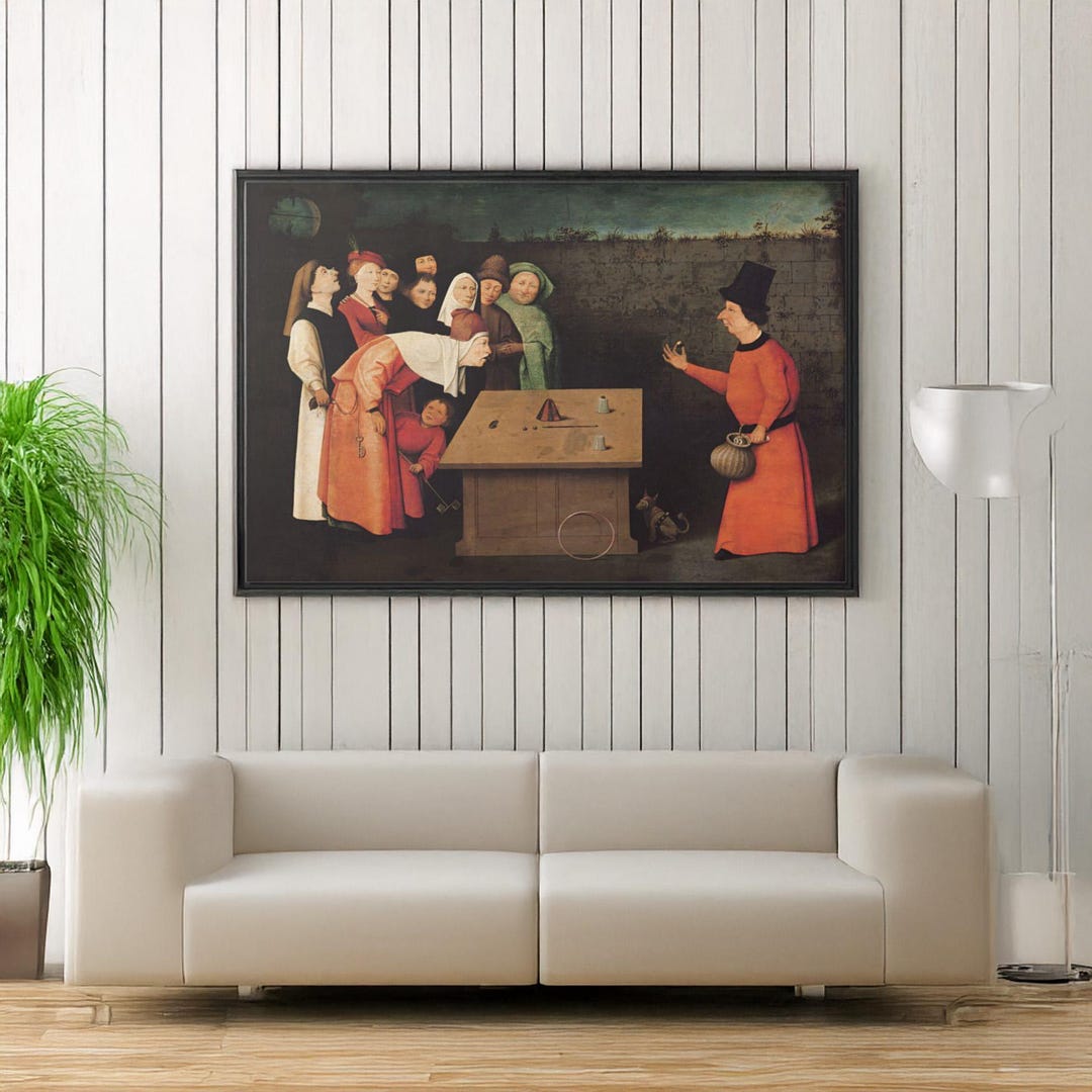 Hieronymus Bosch the Conjurer Canvas/poster Wall Art Reproduction ...