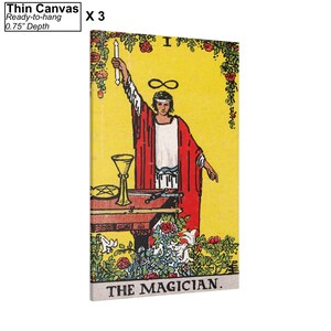 Tarot Card Set of 3 Canvas/poster Wall Art Reproduction, Mystic ...