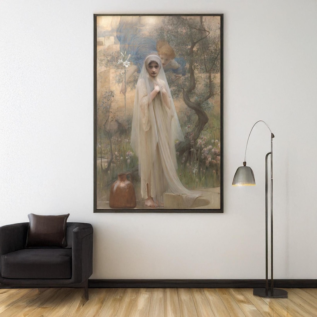 The Annunciation by Arthur Hacker Canvas/poster Wall Art Reproduction ...