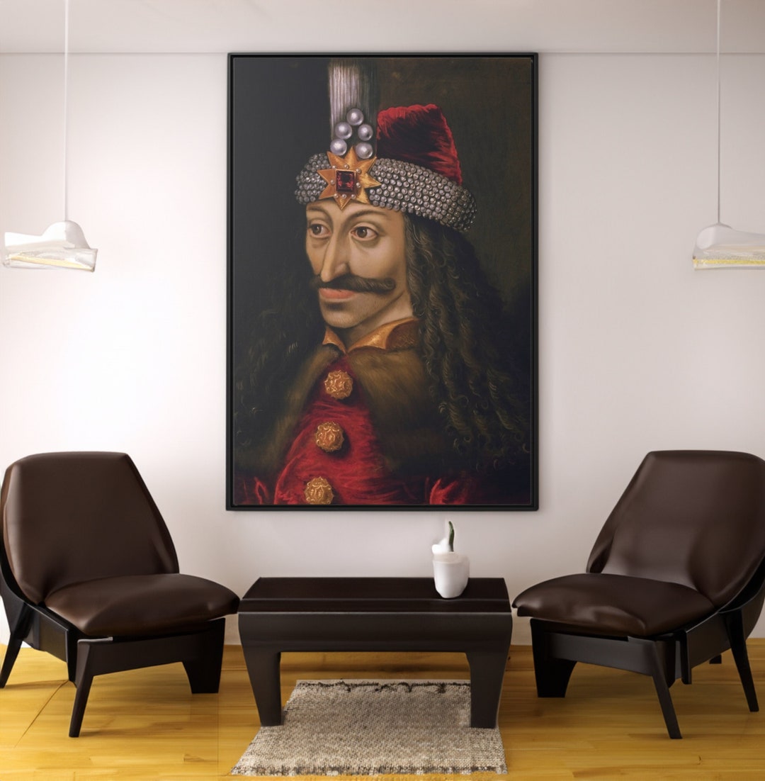 Vlad the Impaler Canvas Wall Art, Dracula Vampire Art Print, Prince of ...