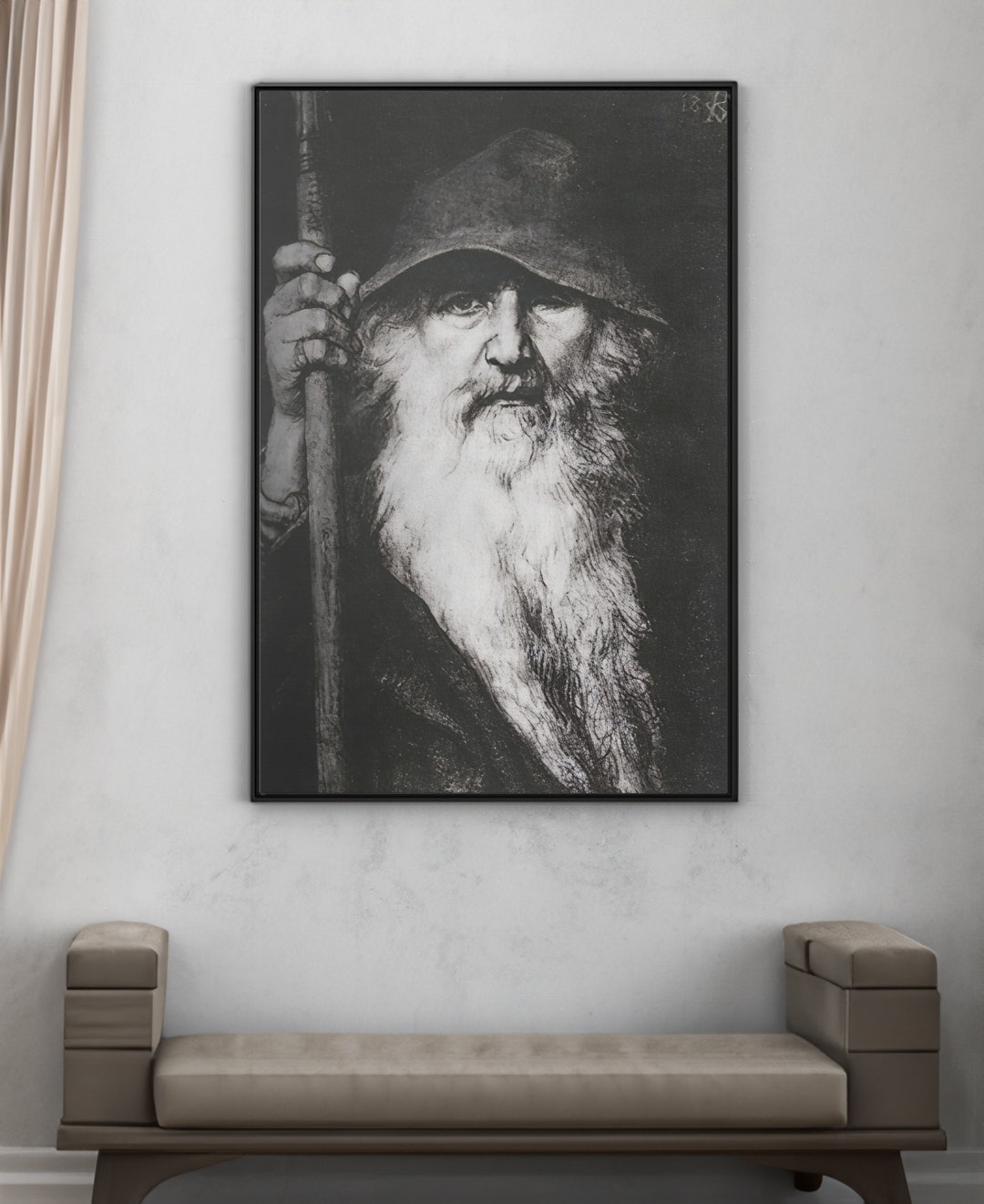 Odin in the Guise of a Wanderer by Georg Von Rosen Canvas/poster Wall ...