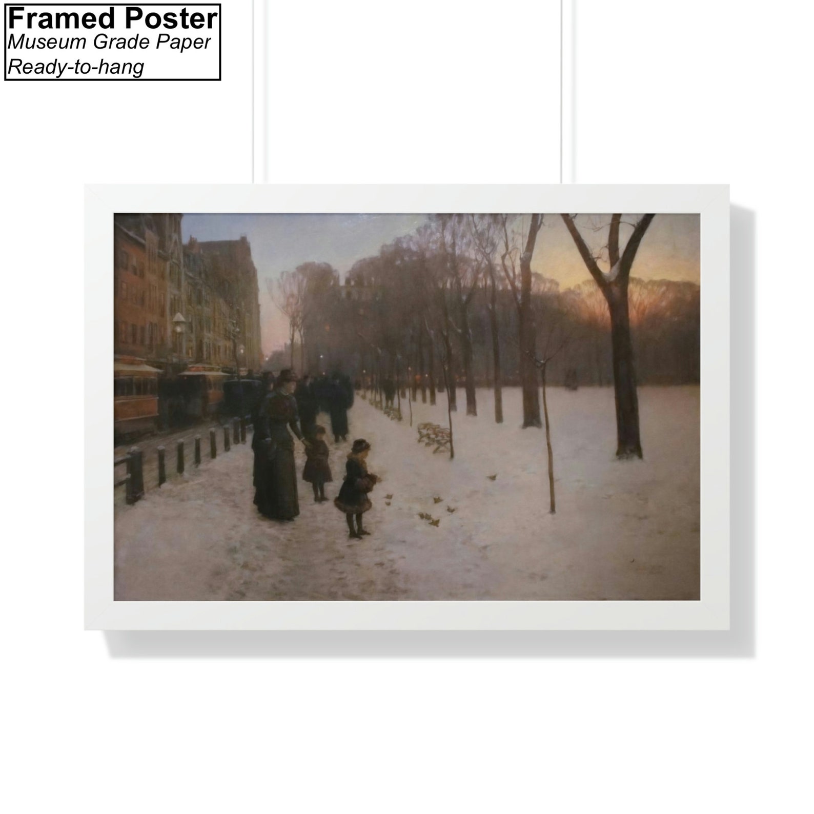 Childe Hassam: Boston Common at Twilight - American Impressionism ...