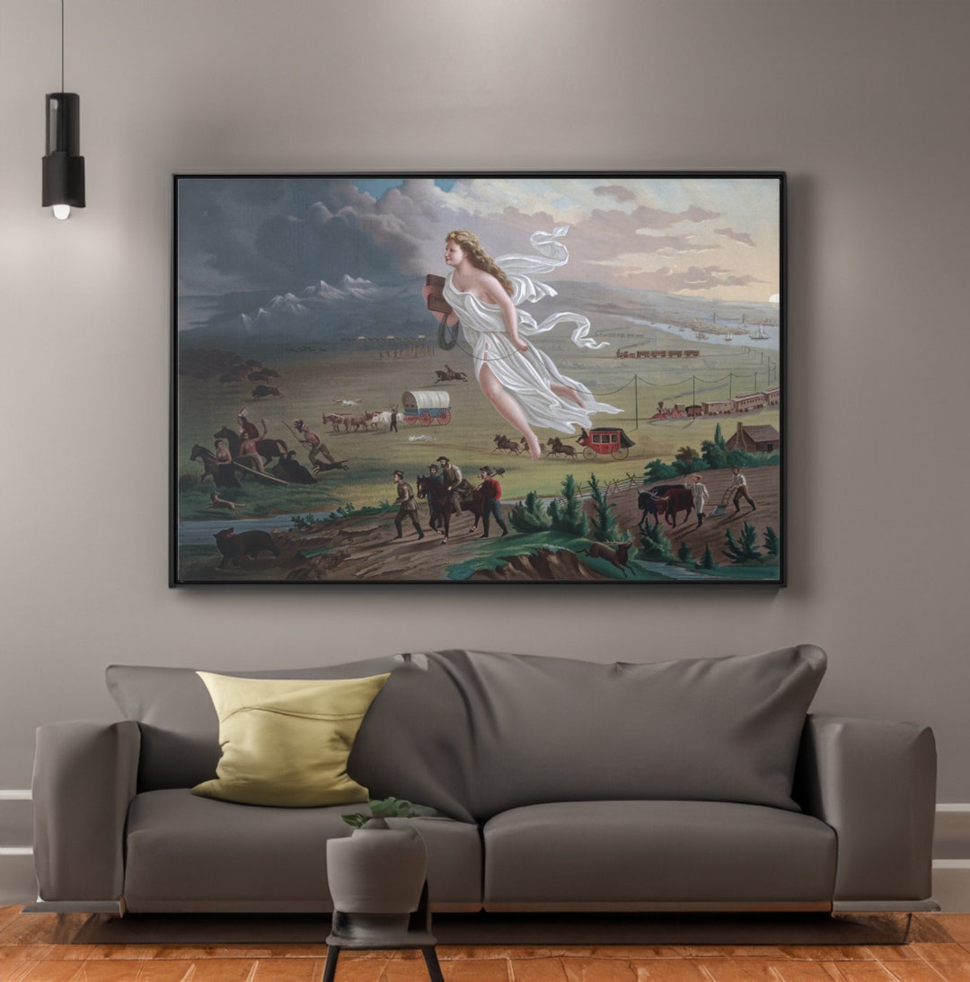 American Progress by John Gast Canvas/poster Wall Art Reproduction ...