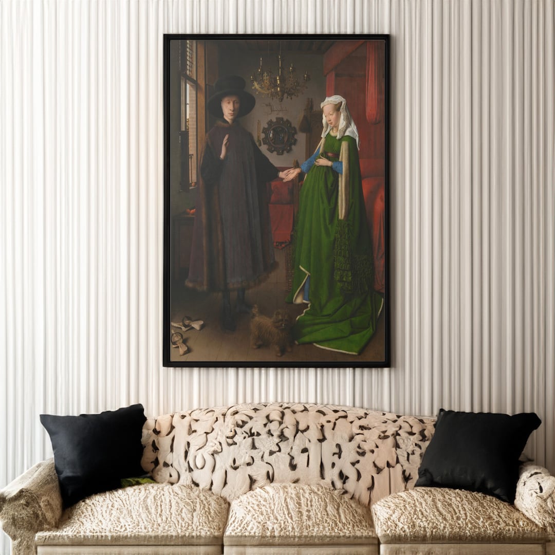 Arnolfini Portrait by Jan Van Eyck Canvas/poster Wall Art Reproduction ...