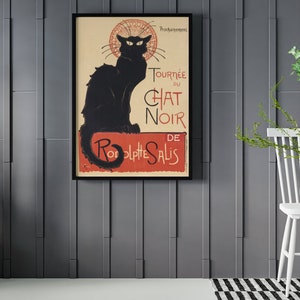 Tournee Du Chat Noir by Theophile Alexandre Steinlen Canvas/poster Wall ...