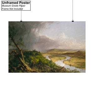 Thomas Cole the Oxbow Canvas/poster Wall Art Reproduction, Romanticism ...