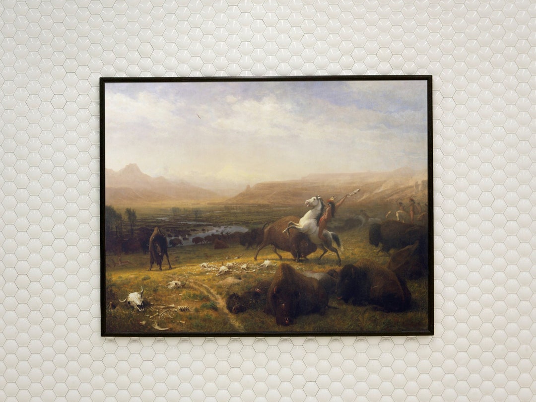 Albert Bierstadt the Last of the Buffalo (1888) Canvas/poster Art ...