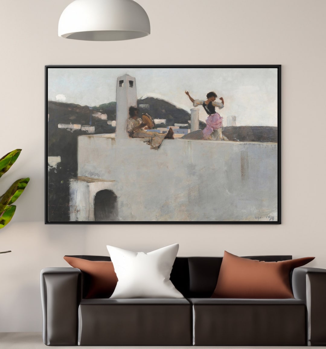 Capri Girl on a Rooftop by John Singer Sargent Canvas/poster Wall Art ...
