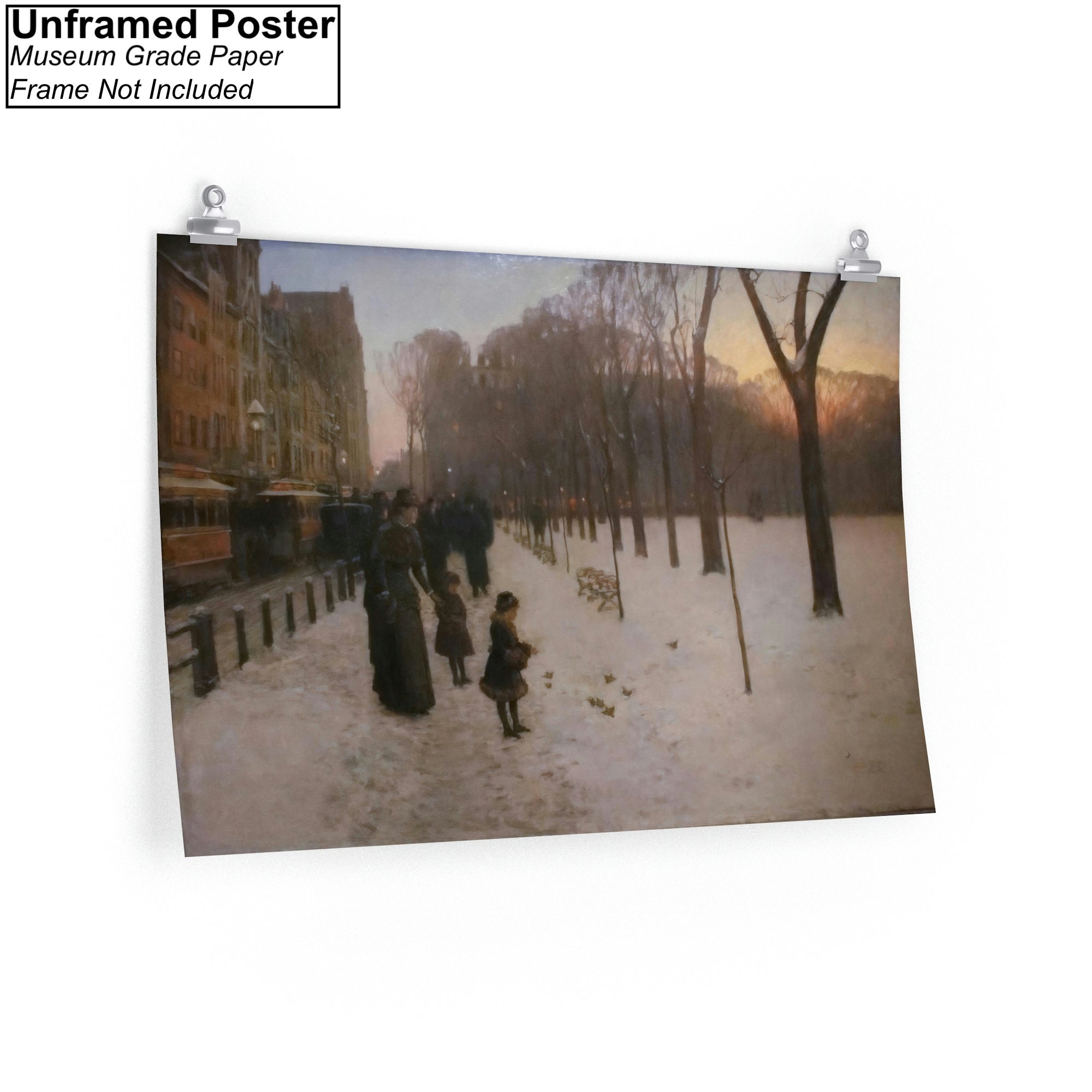 Childe Hassam: Boston Common at Twilight - American Impressionism ...