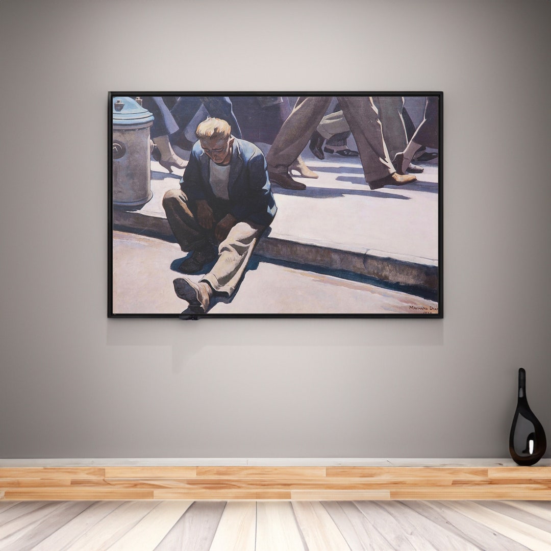 Maynard Dixon Forgotten Man (1934) Canvas/poster Art Reproduction ...