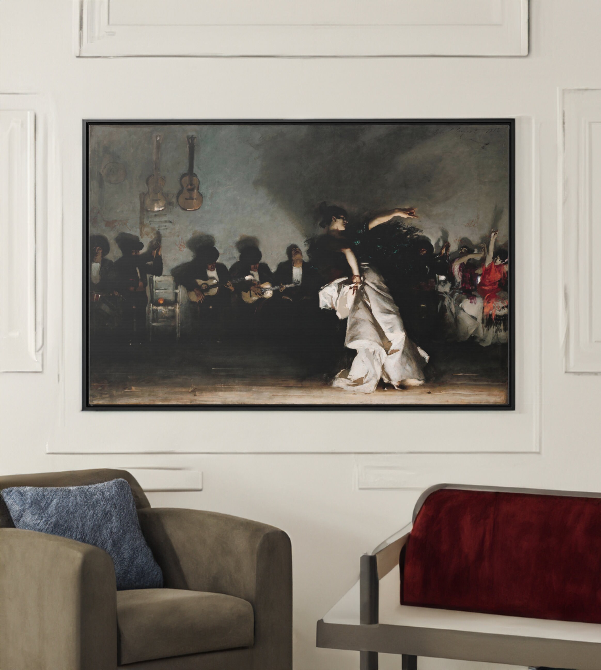 El Jaleo Painting Print by John Singer Sargent: Spanish Dancer Canvas ...