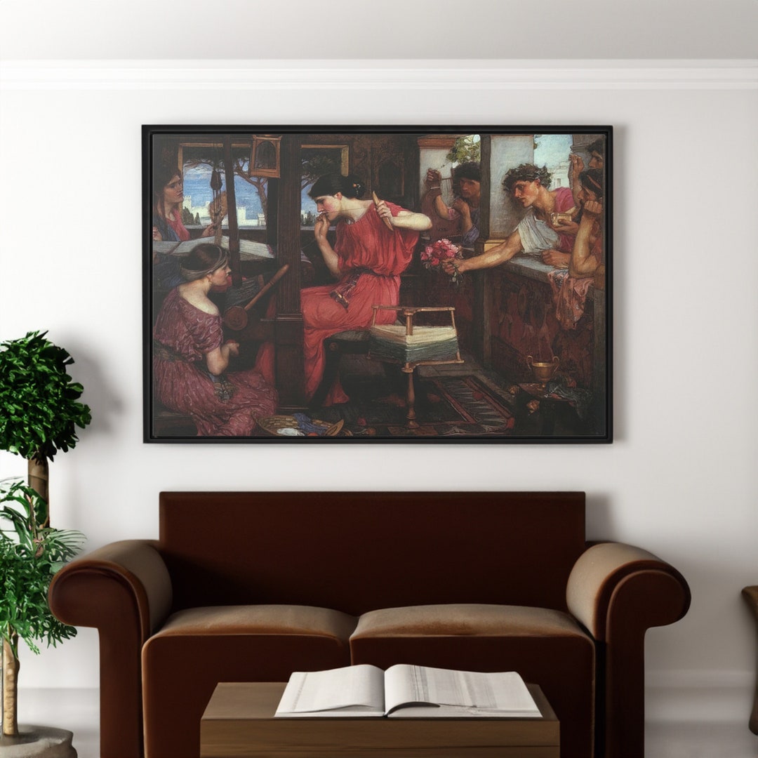 John William Waterhouse Penelope and the Suitors Canvas/poster Art ...